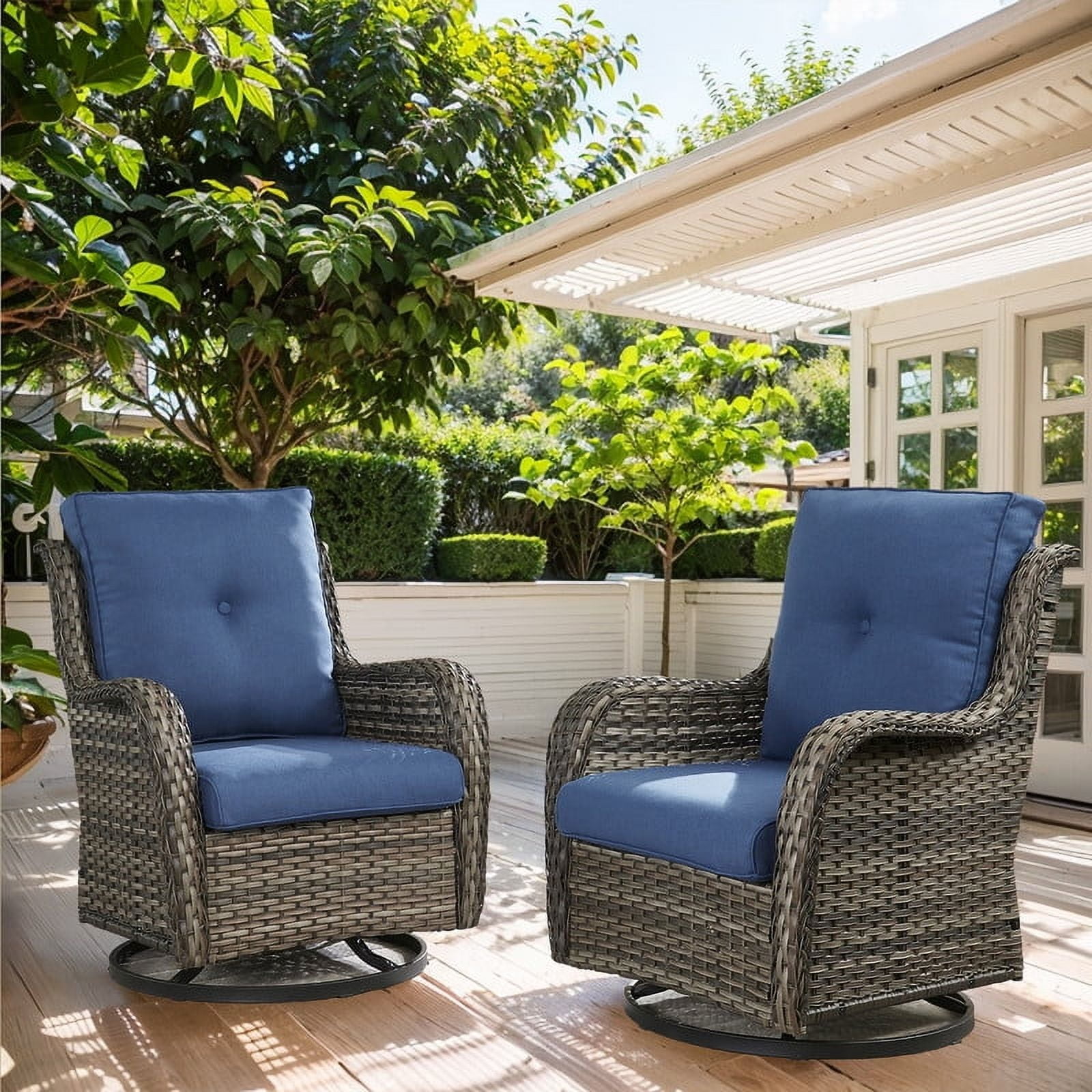 Customer reviews for PARKWELL Outdoor Swivel Gliders Chair Set of 2 ...
