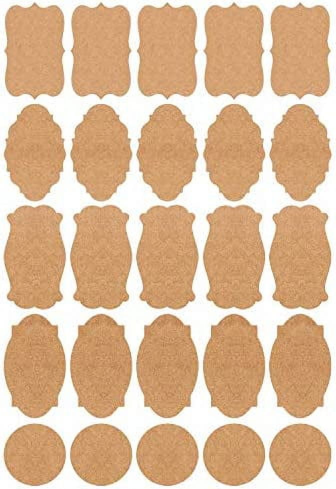 PARLAIM 300PCS Kraft Label Stickers for Essential Oil Bottle Food Jar ...