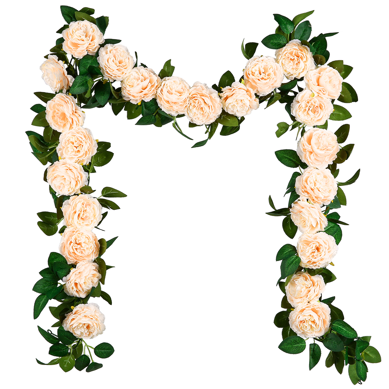 PARMPH 3 Packs 19.68Ft Artificial Peony Flowers Vine, Real Tpuch Peony ...