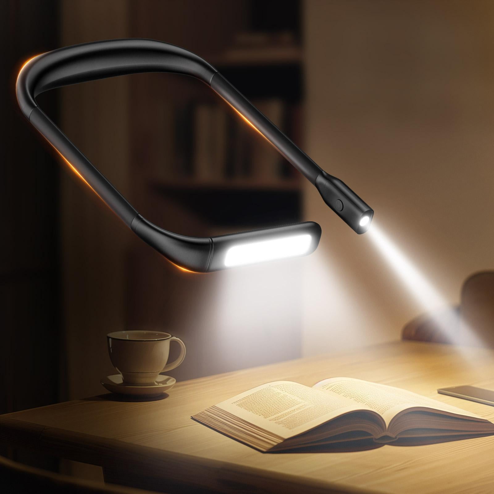 PARMPH LED Neck Reading Light, Book Light for Reading in Bed, 3 Colors ...