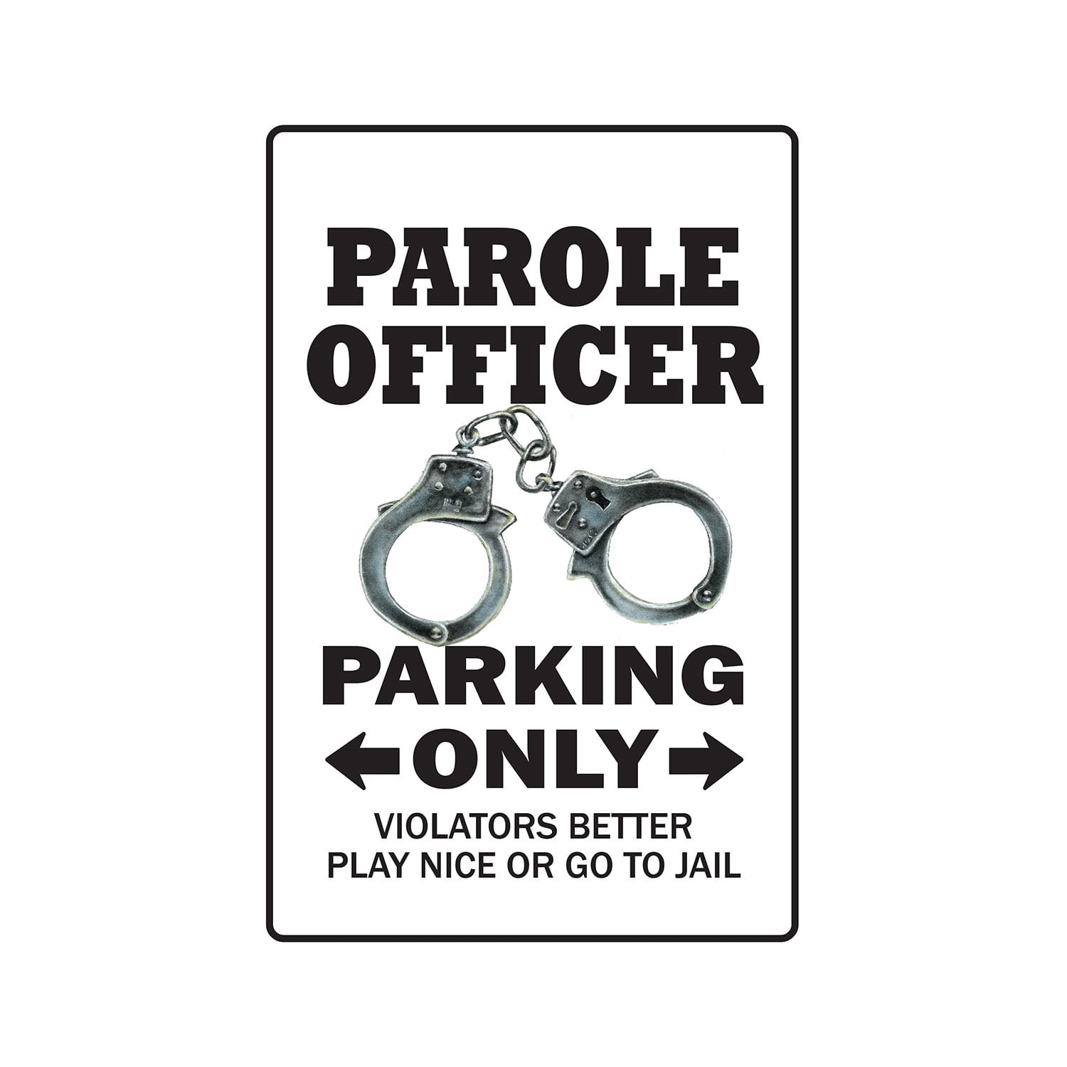PAROLE OFFICER Parking Decal probation parolee convict jail | Indoor ...
