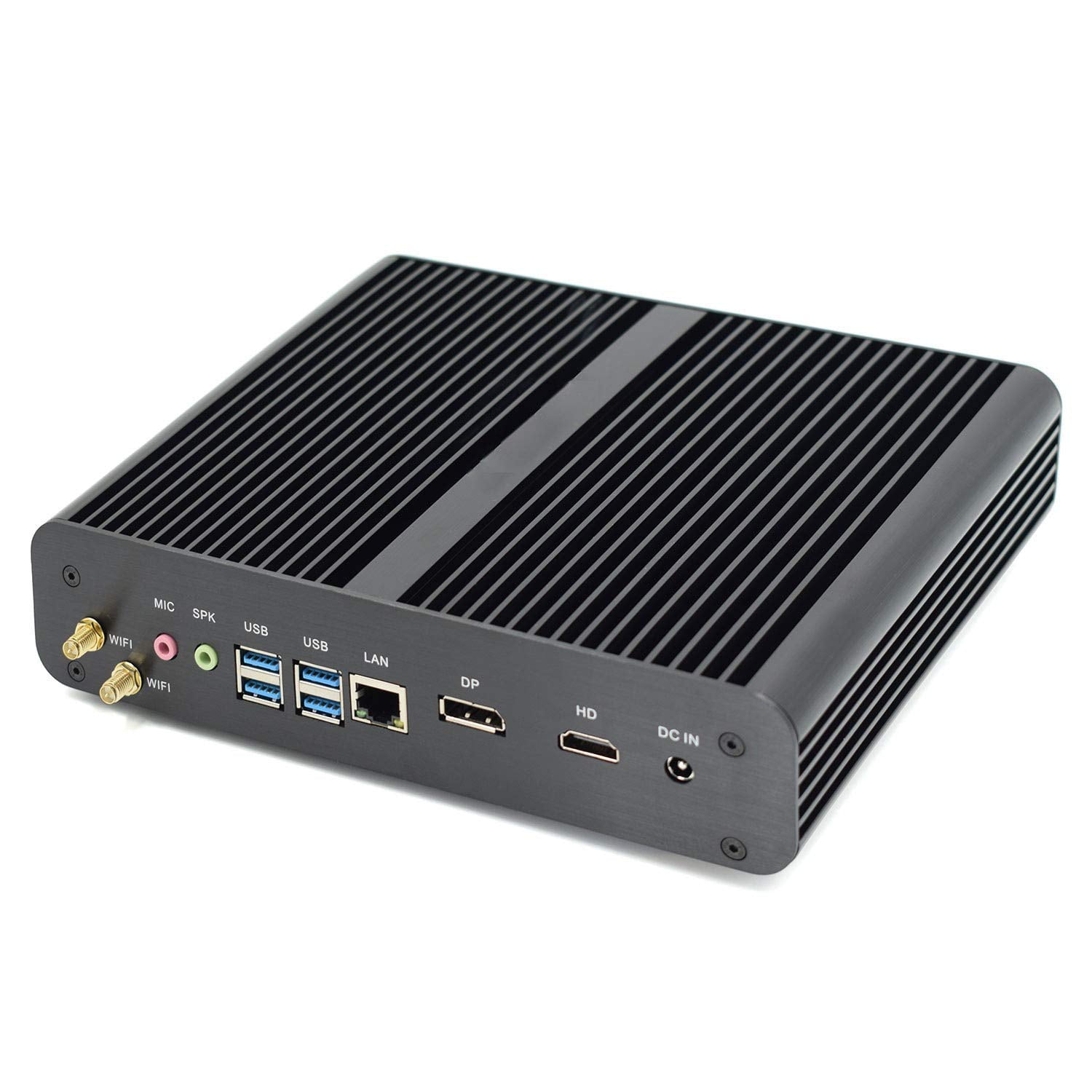 PARTAKER B16 Fanless Mini PC, Slim Desktop Computer, Intel i7 8550U/i7 ...