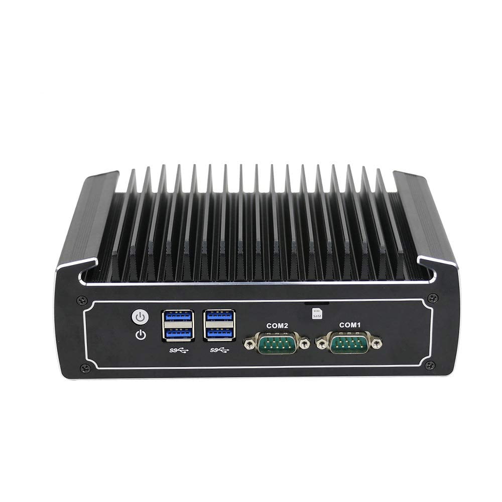 PARTAKER Fanless Mini PC, 4K Powerful Industrial Mini Computer, i5 8250U/8260U 8th Gen, 4 Cores ...