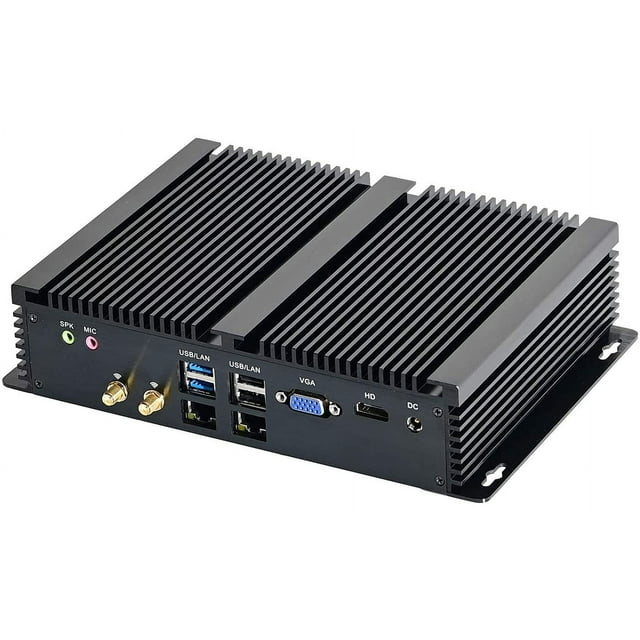 PARTAKER Fanless Mini PC, Industrial Computer, Desktop Computer with ...