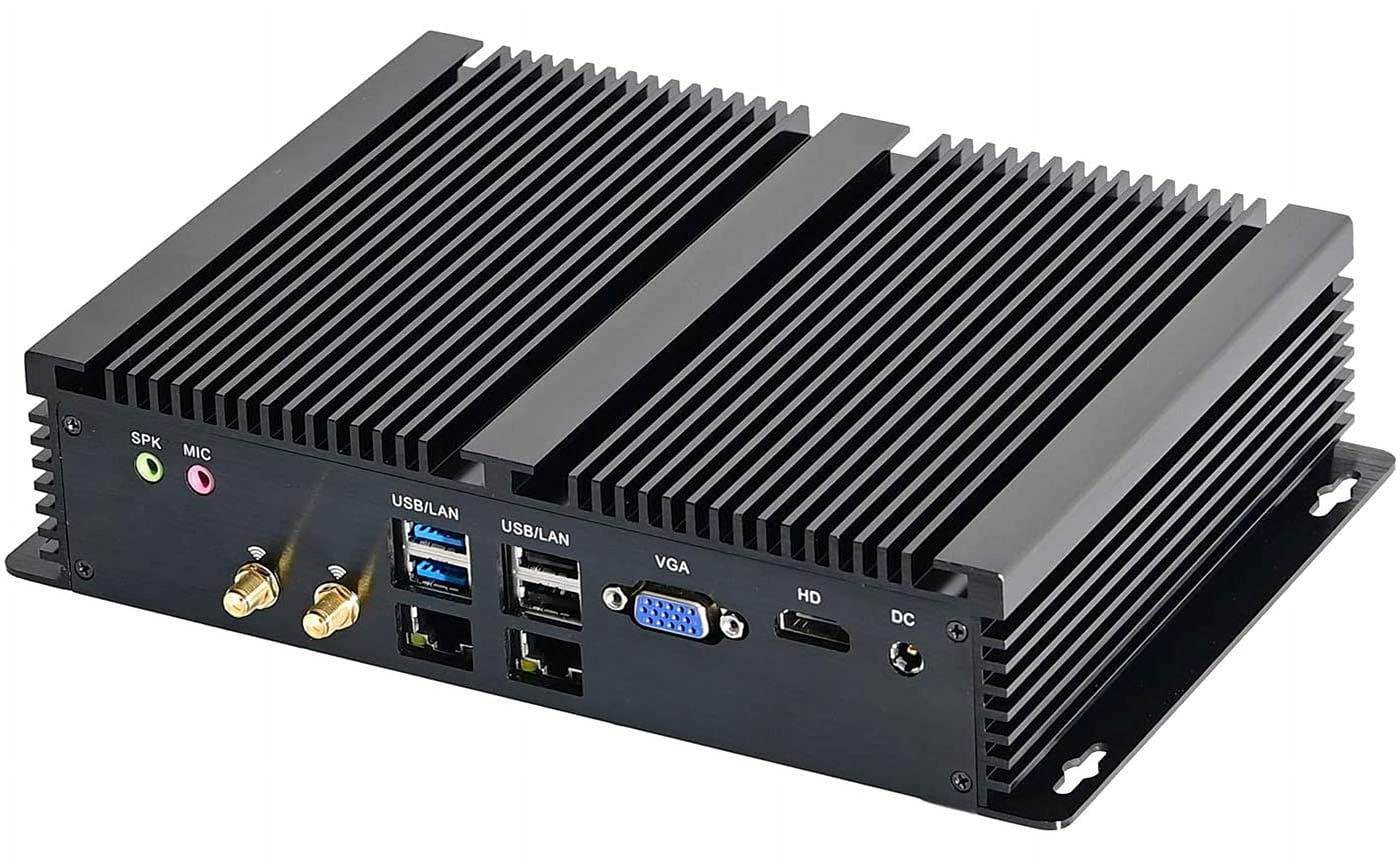 PARTAKER Fanless Mini PC, Industrial Computer, Desktop Computer with ...