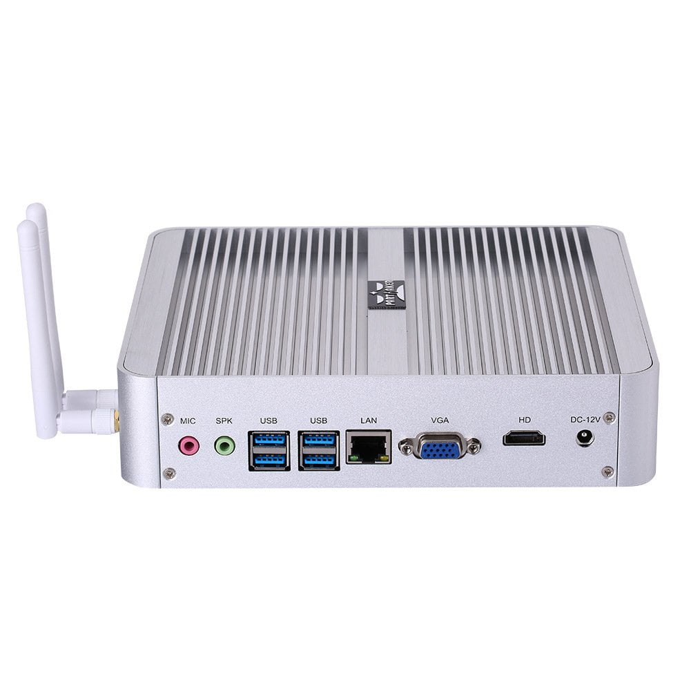 PARTAKER Fanless Mini PC, Powerful Mini Desktop Computer, Intel i5 8250U 8th Gen 4 Cores CPU ...
