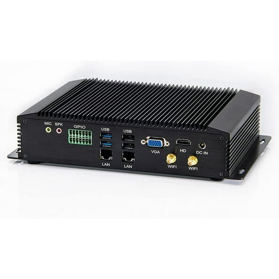 PARTAKER Industrial Computer, Fanless Mini PC, Win-11 or Linux Ubuntu, I5 8250U 8260U, I27, 2 x ...