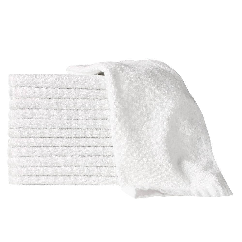 PARTEX Barber Salon Spa White Economy Cotton Towel 14x25 (12 Pack) TL ...