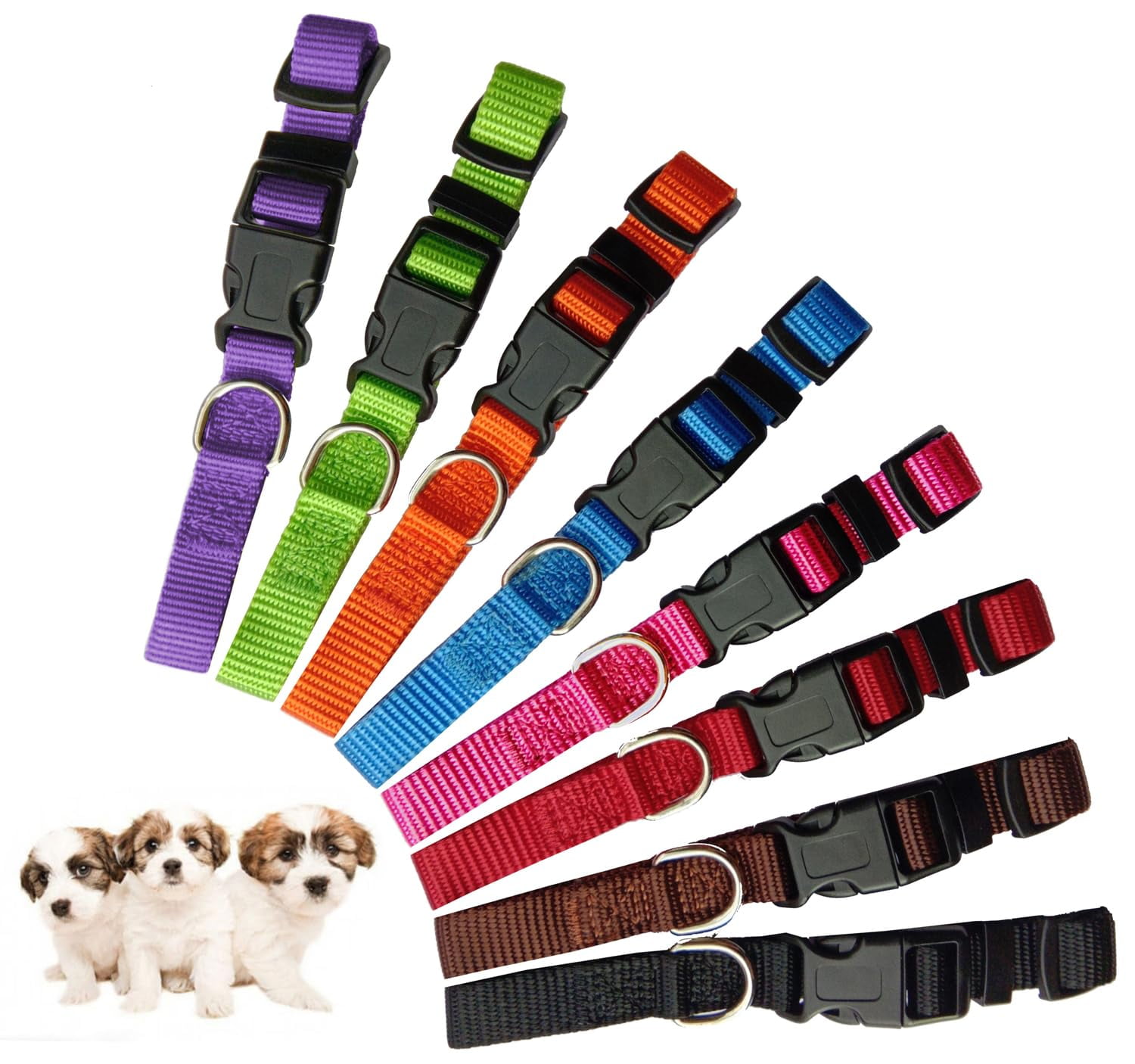 PARTNER Puppy ID Collars DMF15 Identification Whelping Super Soft Nylon ...
