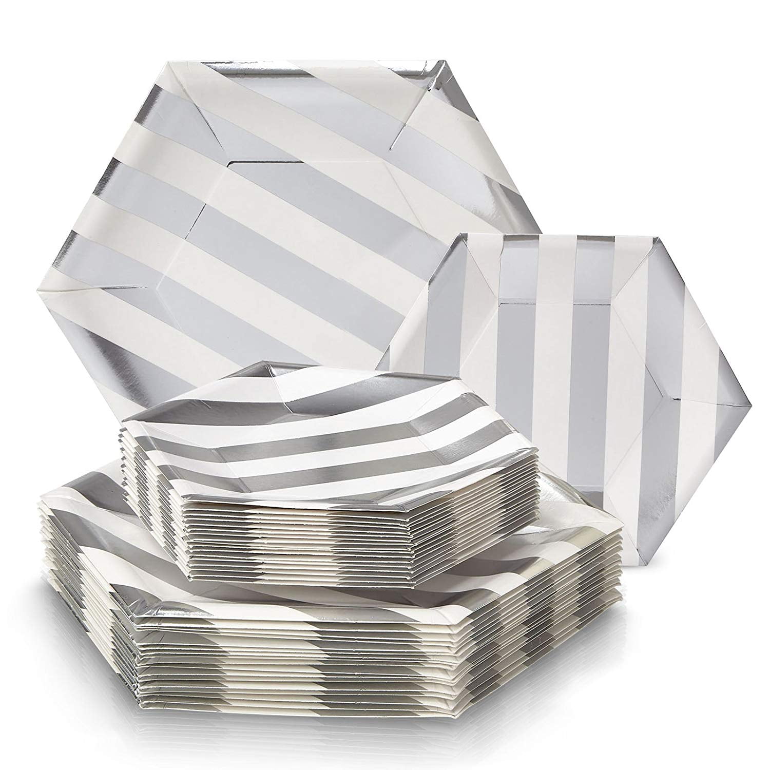 PARTY DISPOSABLE 36 PC DINNERWARE SET | 18 Dinner Plates | 18 Side ...