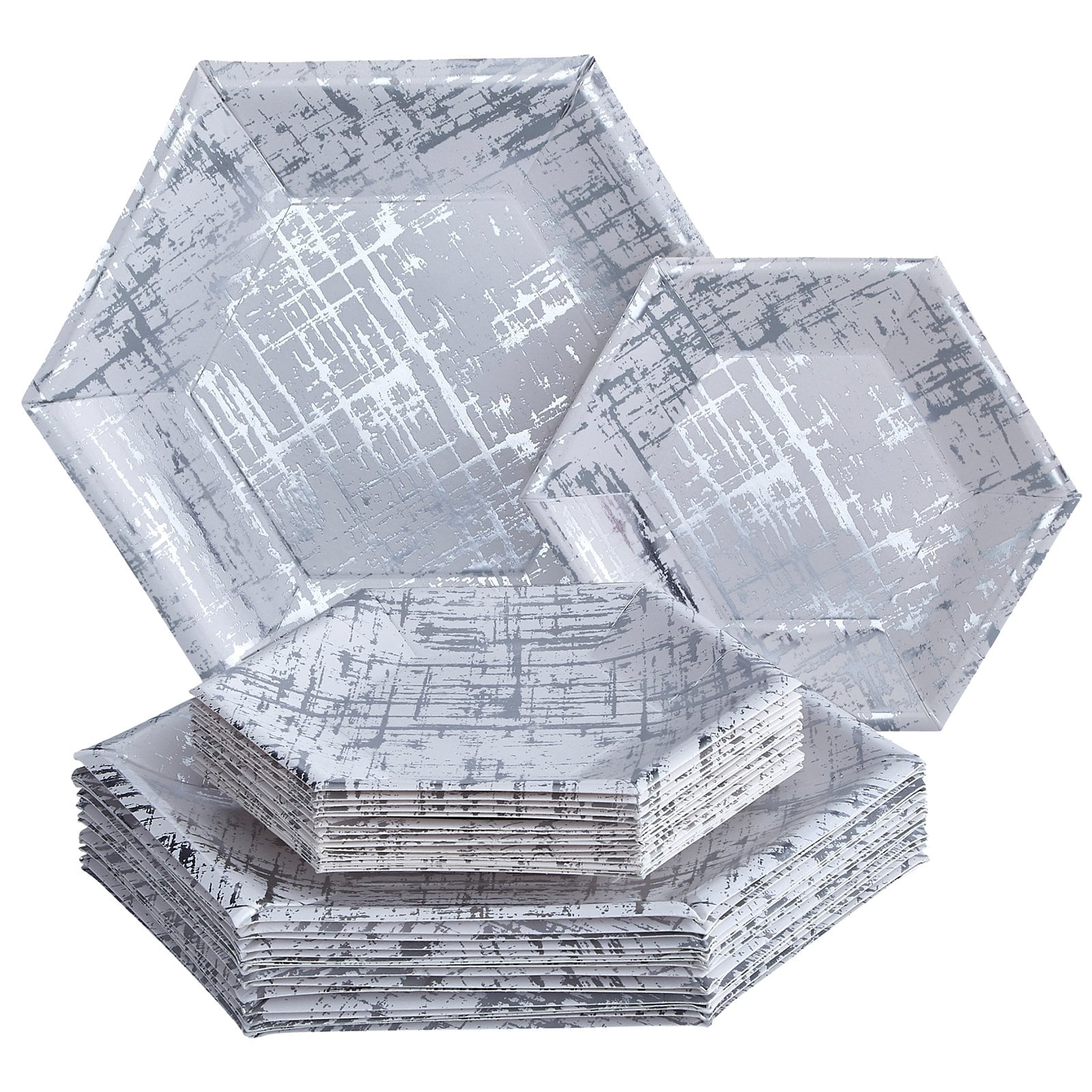PARTY DISPOSABLE 36 PC DINNERWARE SET | 18 Dinner Plates | 18 Side ...