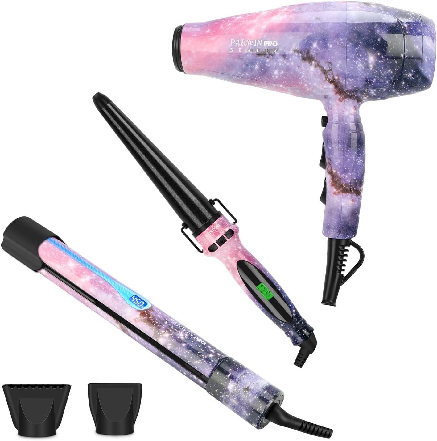 PARWIN PRO BEAUTY 3-in-1 Hair Styling Set | Titanium Hair Dryer ...