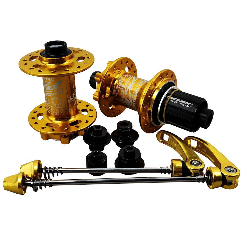 PASAK MTB Bike Hub 6 Paws 4 Bearings Quick Release Thru Axle 32 holes 8 ...