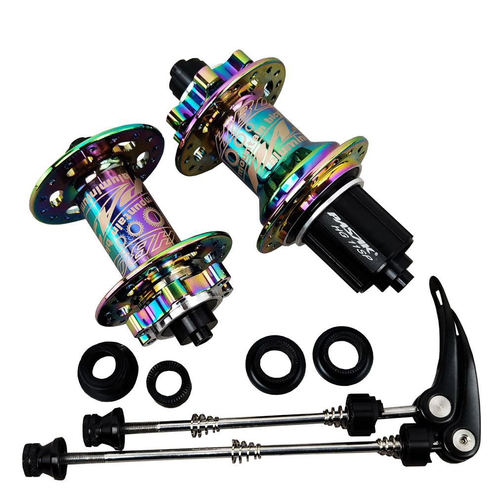 PASAK MTB Bike Hub 6 Paws 4 Bearings Quick Release Thru Axle 32 holes 8 ...