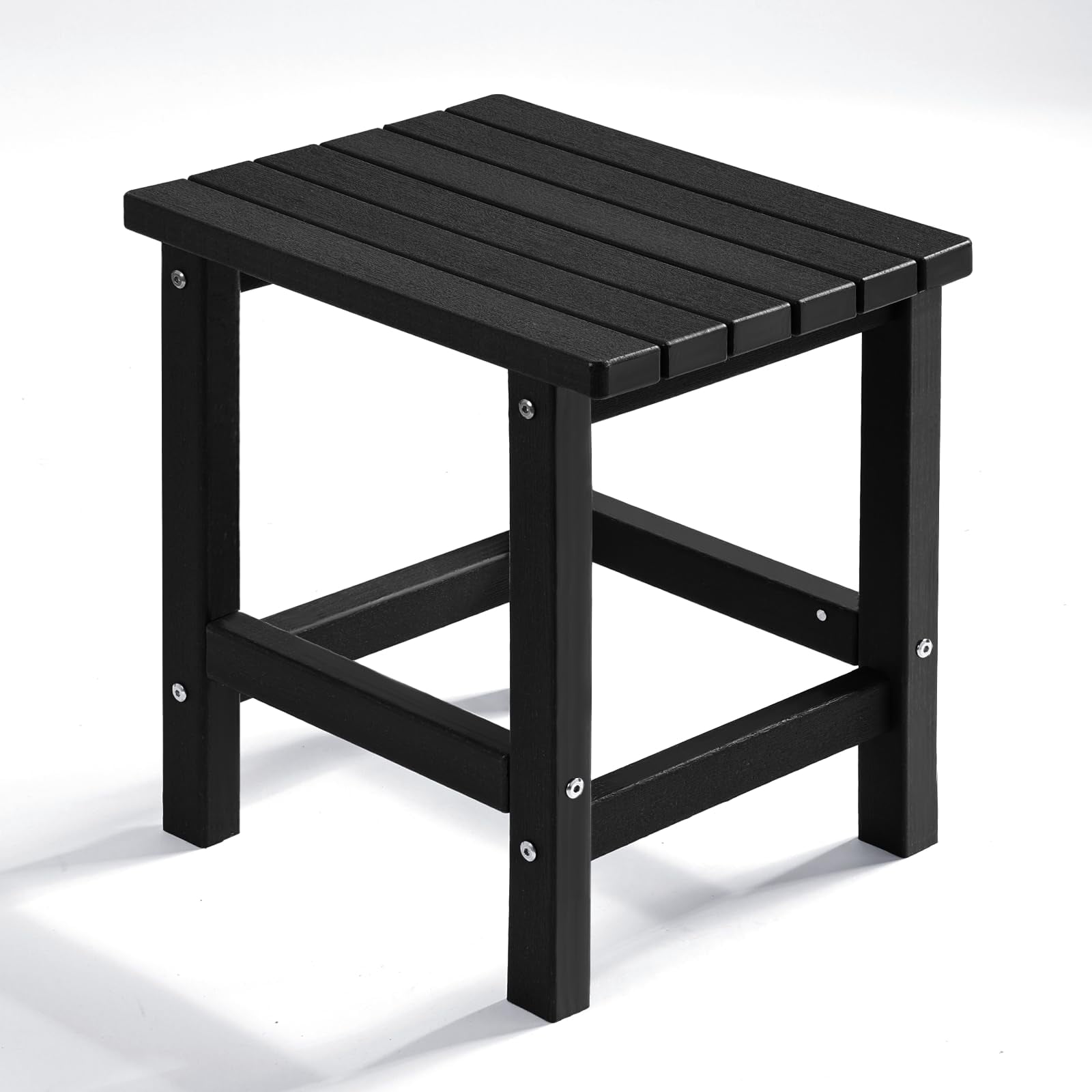 PASAMIC Adirondack Square Side Table, HDPE Outdoor Side Tables, Weather ...