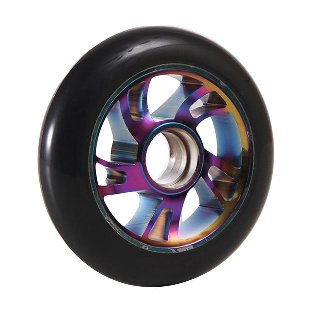 PASILI 100mm Pro Scooter Wheels Stunt Scooter Aluminum Alloy Wheel Hub ...