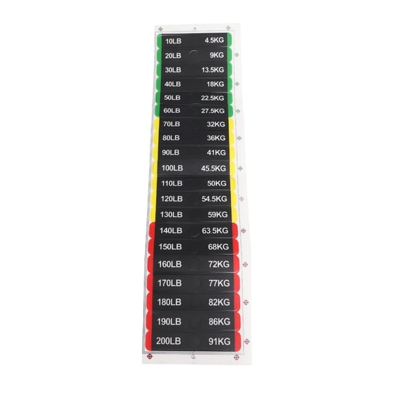 PASILI 10Lb-310Lb Fitness Equipment Weight Stickers Gym Weight Stack ...