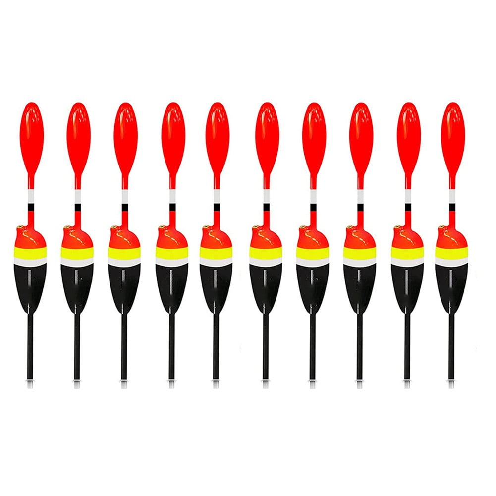 PASILI 10Pcs Fishing Floats Slip Float For Long Distance Casting Red ...