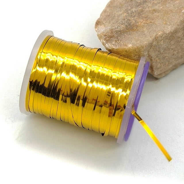 PASILI 200yard Fly Tying Nymph Flat Tinsel Tape Shinning Lines Tape Fly ...