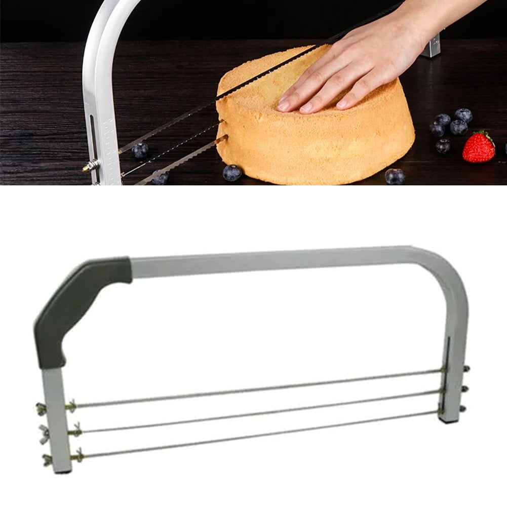 Cake Cutter Large Cake Leveler & Splitter - 3 Blade Adjustable Cake ...