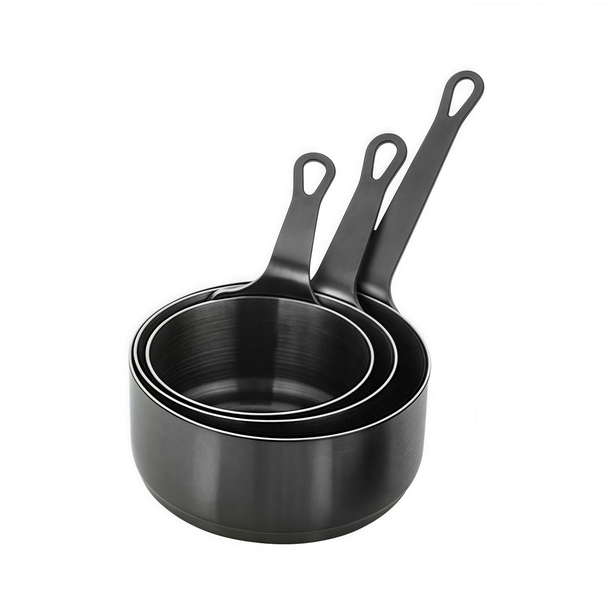 PASILI 3 Pcs Stainless Steel Sauce Pan Milk Pot Dipping Bowls 60Ml 80Ml ...