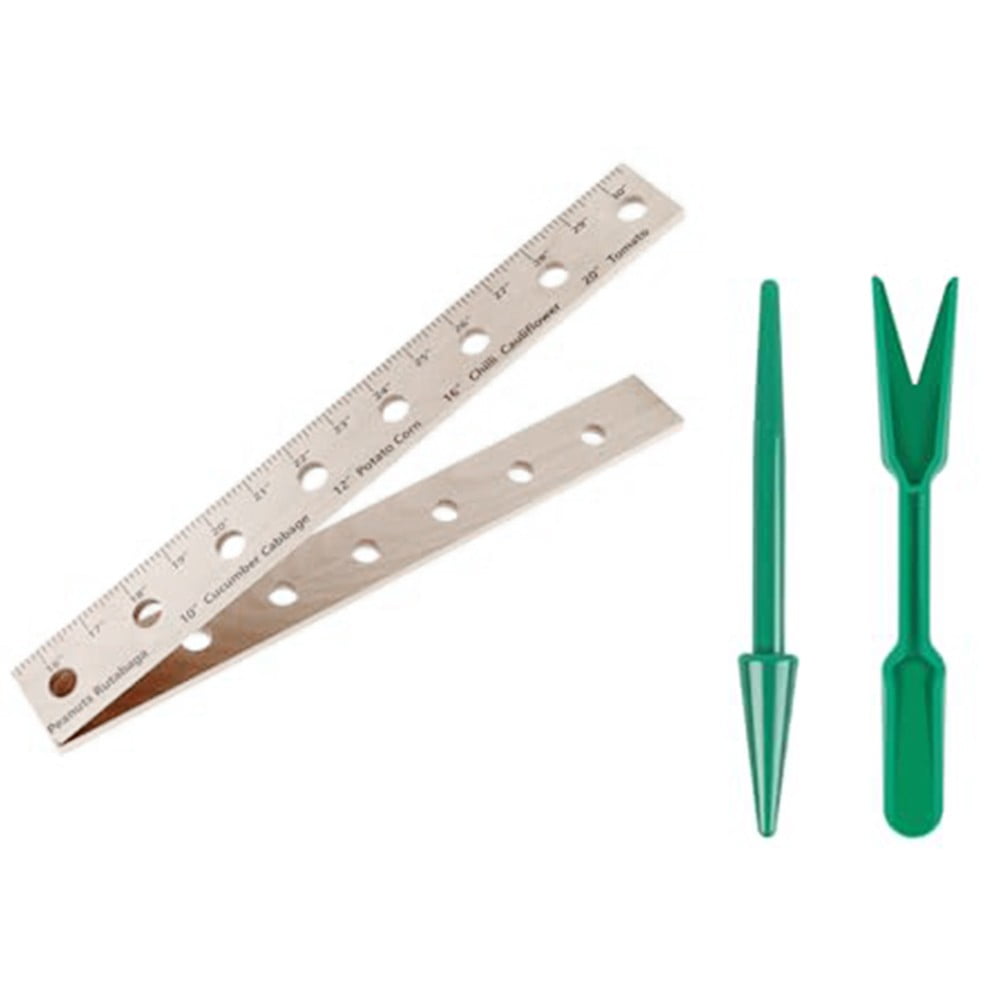 PASILI 30 inch Garden Foldable Wooden Plant Ruler with 2 accessories ...