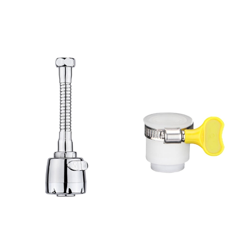PASILI 360Degree Kitchen Faucet Adapter Adjustable Dual Sprayer Bath ...