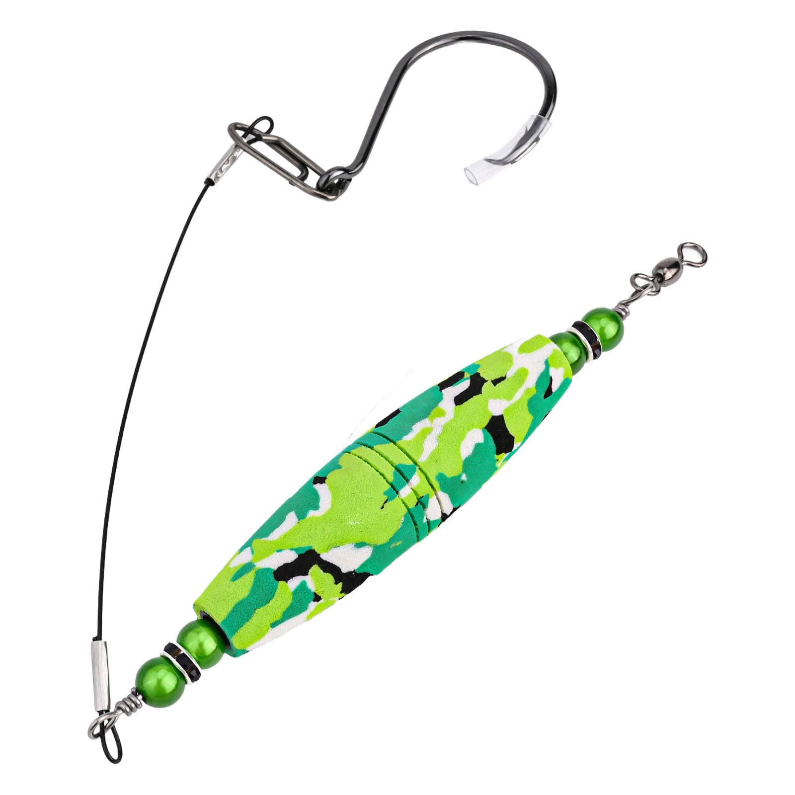 PASILI 4pc 3/2.5 inch Float Rig Fishing Bobbers with Barbed Hook Soft ...