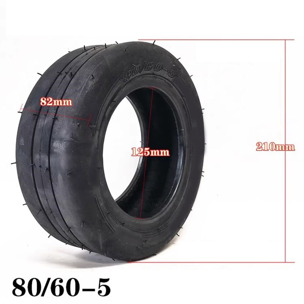 PASILI 80/60-5 Thickening Tubeless Tire For Go-Kart Front Wheel ...