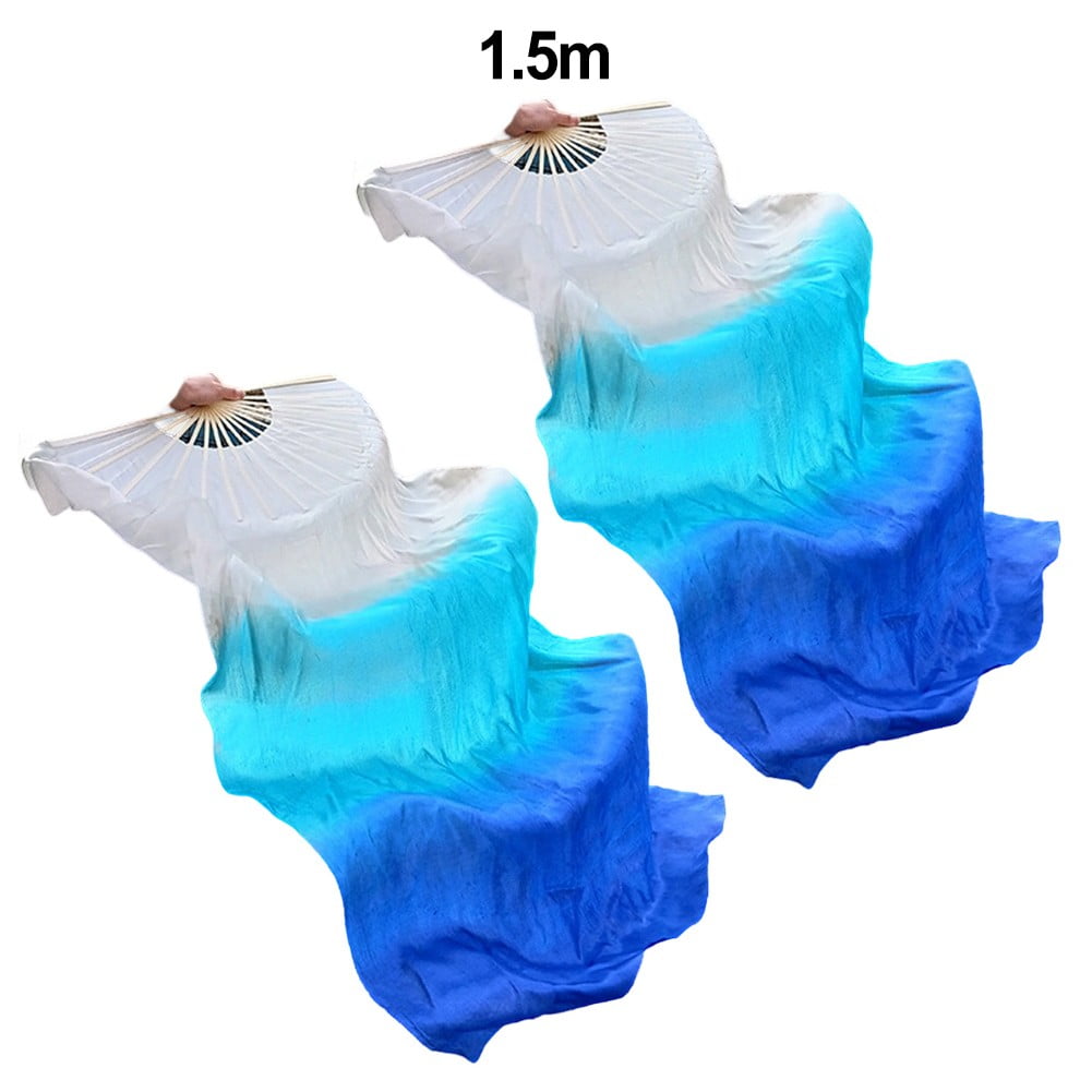 PASILI A Pair 1.5m Dancing Fan Long Fan For Stage Performance 16 Fan ...