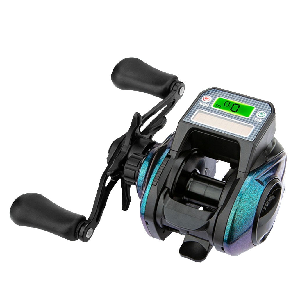 PASILI Baitcasting Fishing Reel Electronic Led Screen High Speed 6.3:1 ...