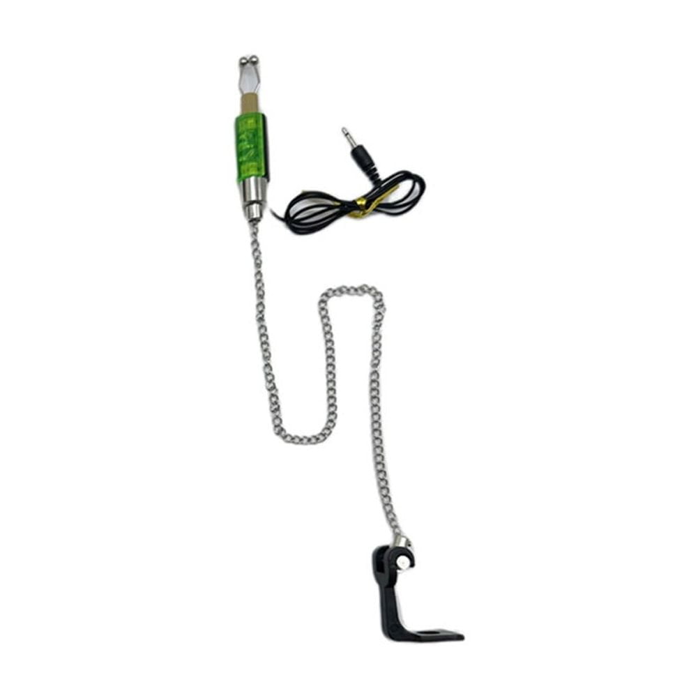 PASILI Bite Indicator Set 4 Bobbins Carp Fishing LED Illuminated Bite Alarms for Rod, green ...