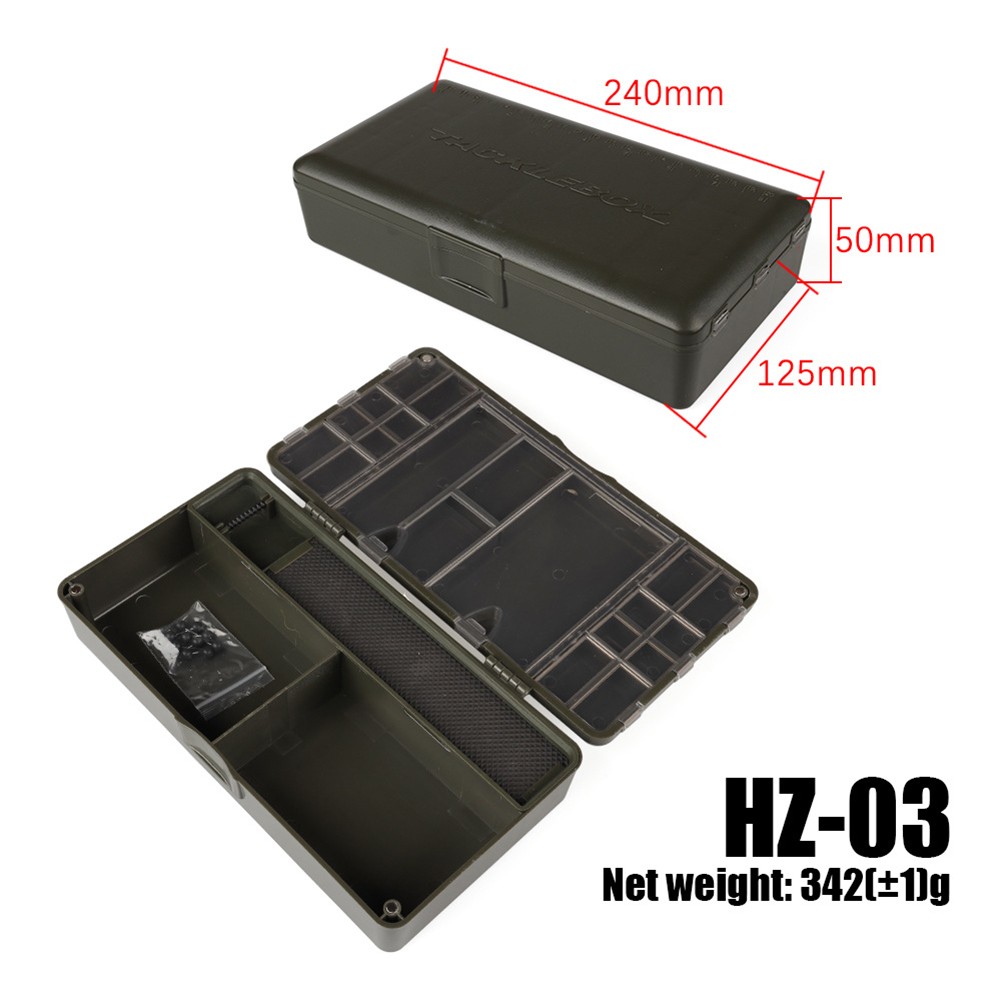 PASILI Carp Fishing Tackle Rig Box With 10 Pins Fish Hook Group ...