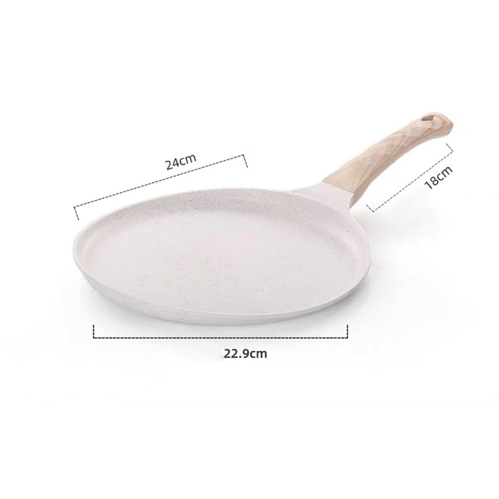PASILI Cast Aluminium Stone Skillet Pan with Ergonomic Handle - All ...