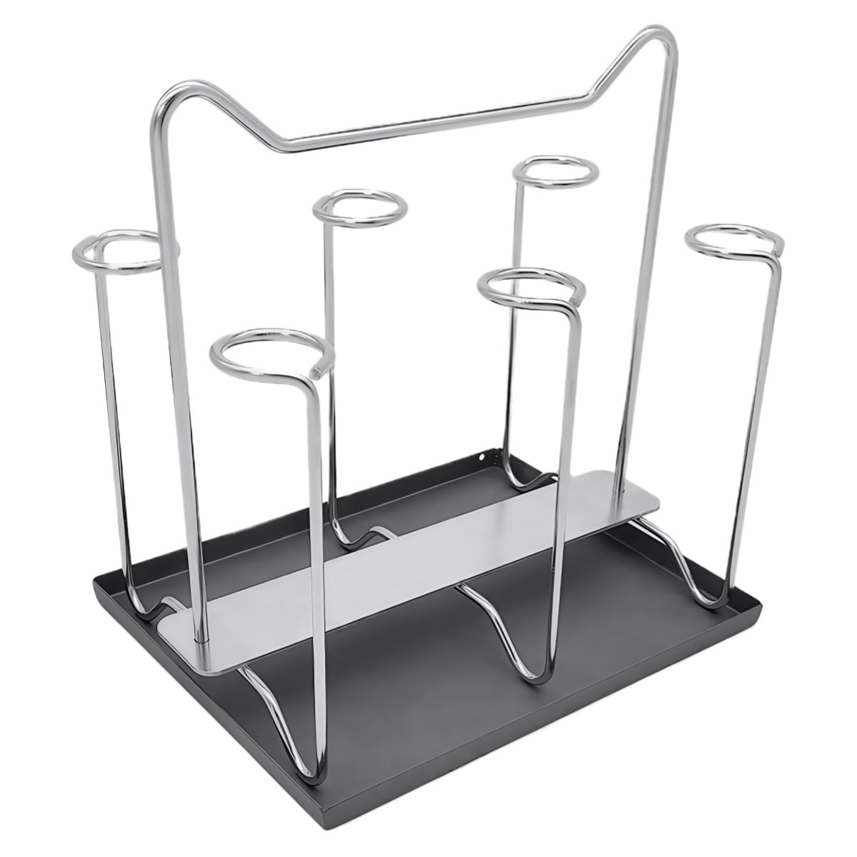 PASILI Cup Drying Rack Coffee Mug Holder With Draining Tray For Desktop ...