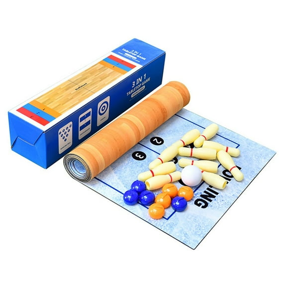 PASILI Engaging Shuffleboard And Bowling Tabletop Game Set For ...