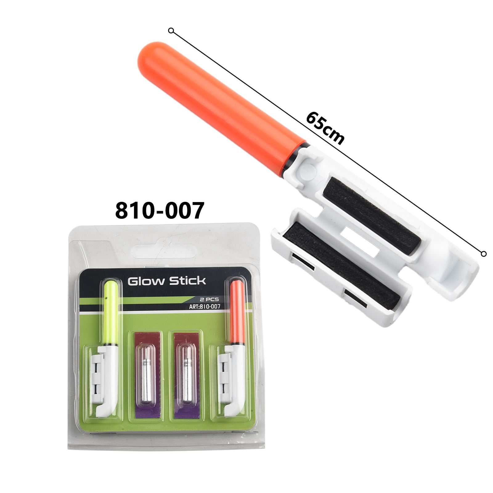 PASILI Fishing Glow Stick Fish Bite Alarm Double Bells Light Cr425 Fish ...