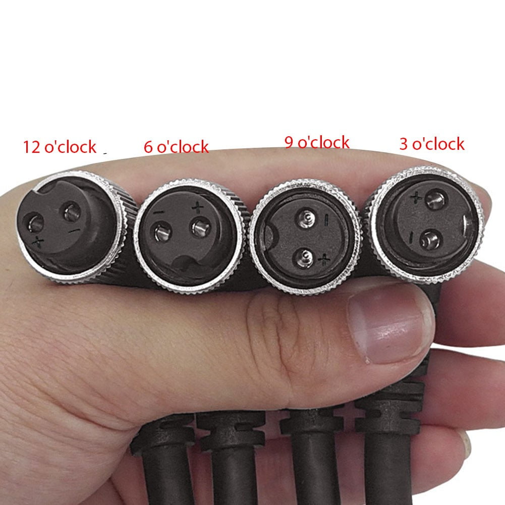PASILI Fishing Reel Battery Power Cable Elbow 2 Hole Power Cord Adapter ...