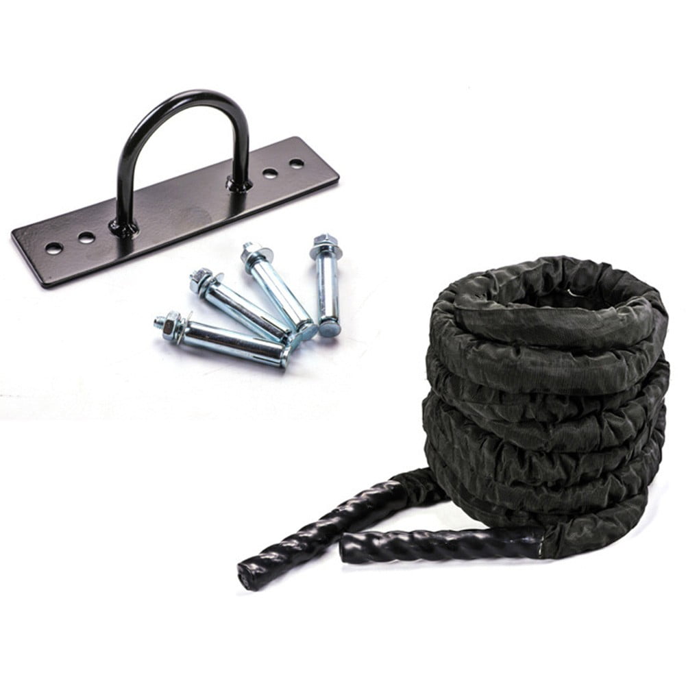 PASILI Fitness Battle Rope Wall Mount Hook Fixer Strength Training Rope ...