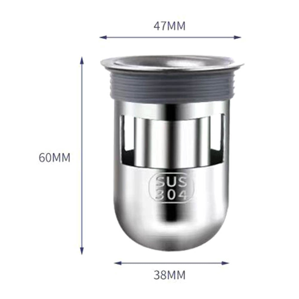 PASILI Floor Drain Core 304 Stainless Steel U-Shaped Deodorizatio ...
