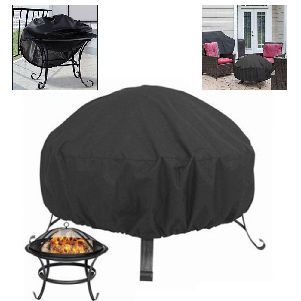 PASILI Heavy Duty Round FirePit Cover Waterproof BBQ Grill Protector ...