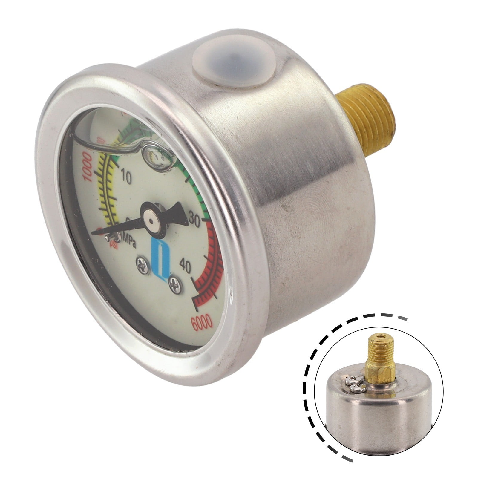 PASILI High-Quality 2inch Stainless Steel Pool Filter Pressure Gauge ...