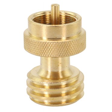 1/4" Connect to 1lb Propane Gas Tank Adapter Easy Assembly Brass for ...