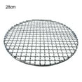 PASILI Round Stainless Steel Bbq Mesh Non-Stick Korean Bbq Mesh Bacon ...