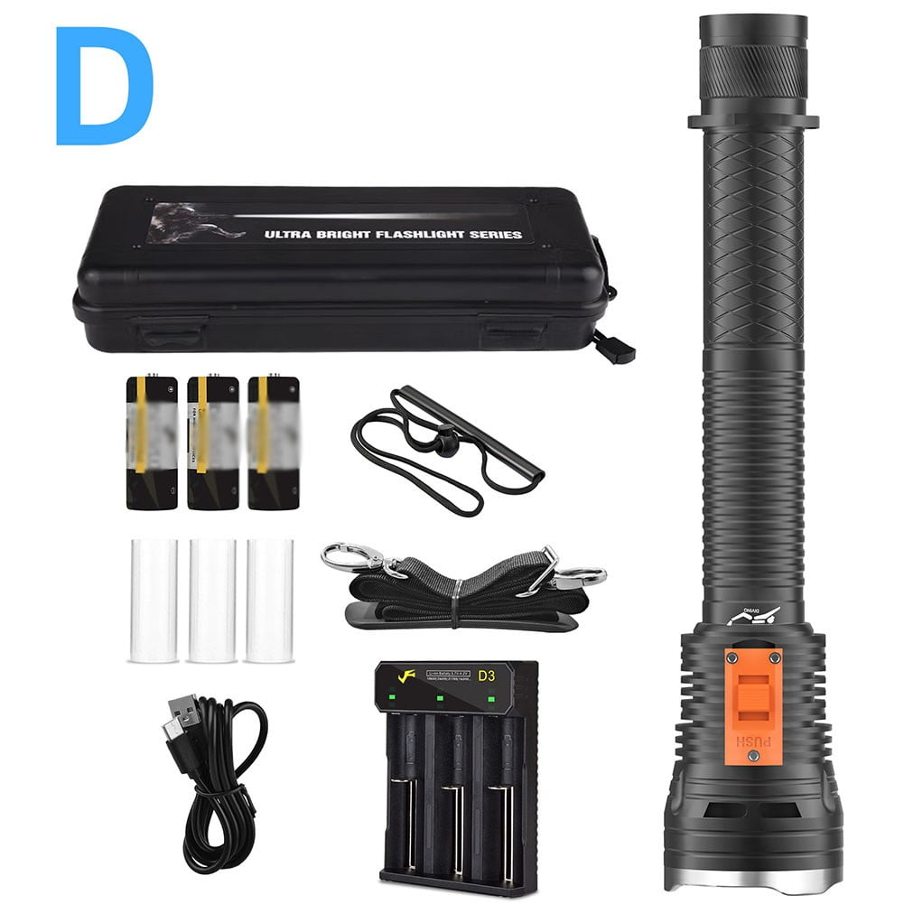 PASILI Scube Diving Flashlight P70 Led Light Waterproof Underwater ...
