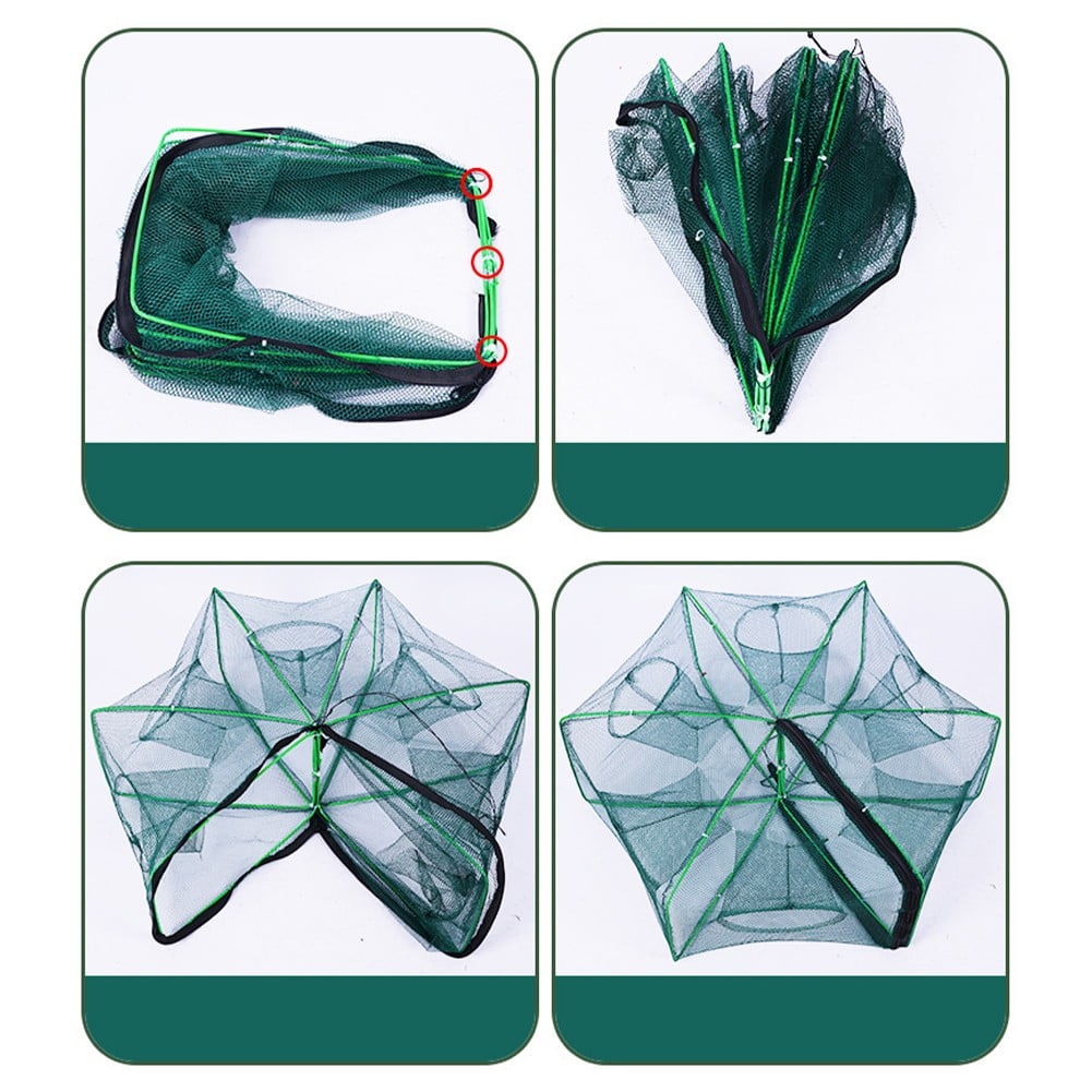 PASILI Self-folding Fishing Trap Net Fish Bait Trap for Fishing ...
