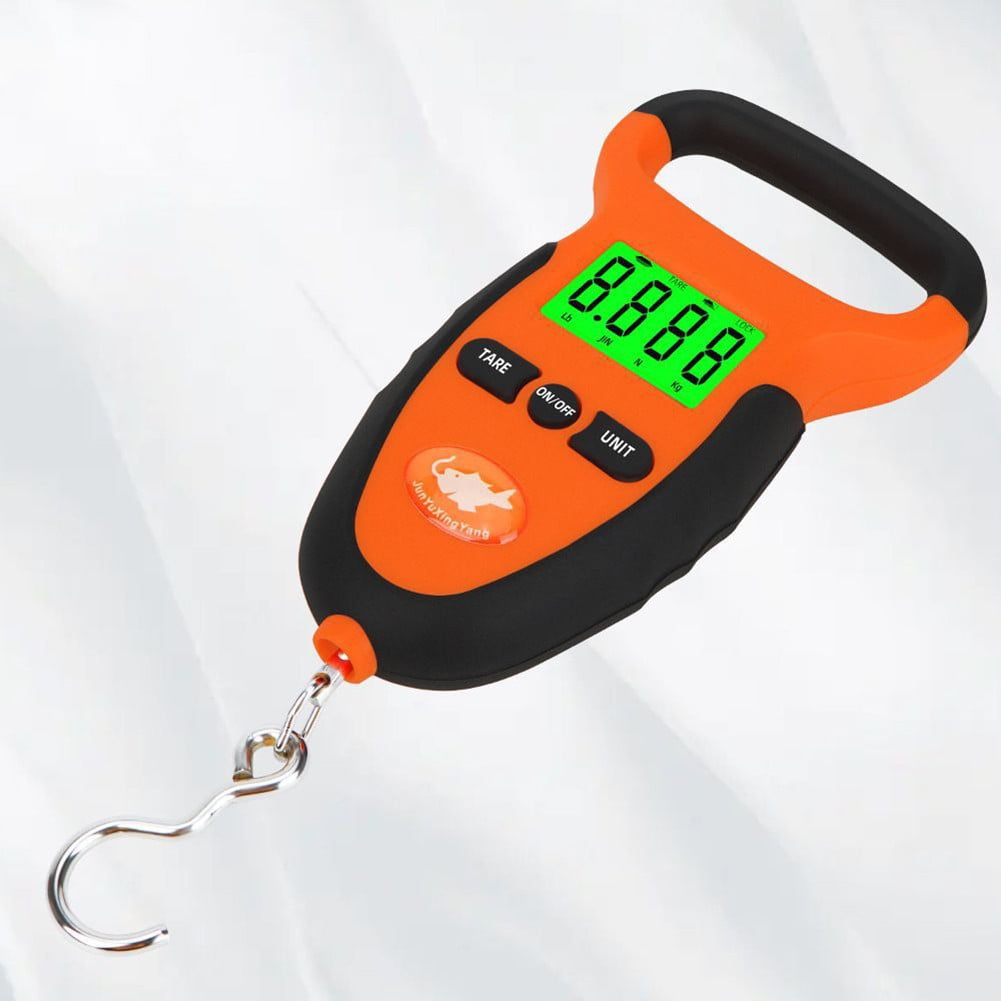 PASILI Waterproof Fishing Scale 50kg Fish Hook Scale Electronic Backlit ...
