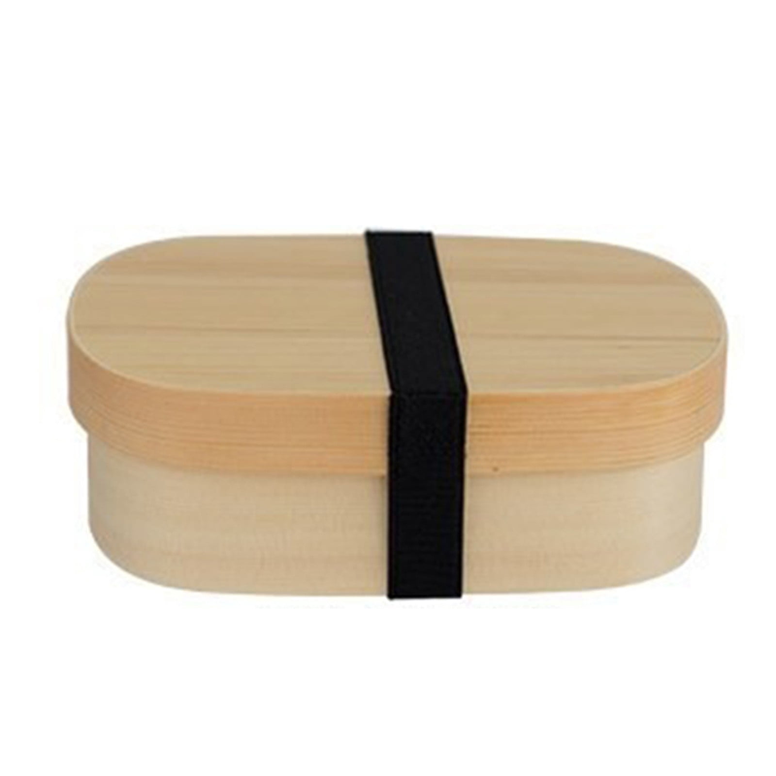 PASILI Wooden Lunch Box Food Container Portable Dinnerware Picnic ...