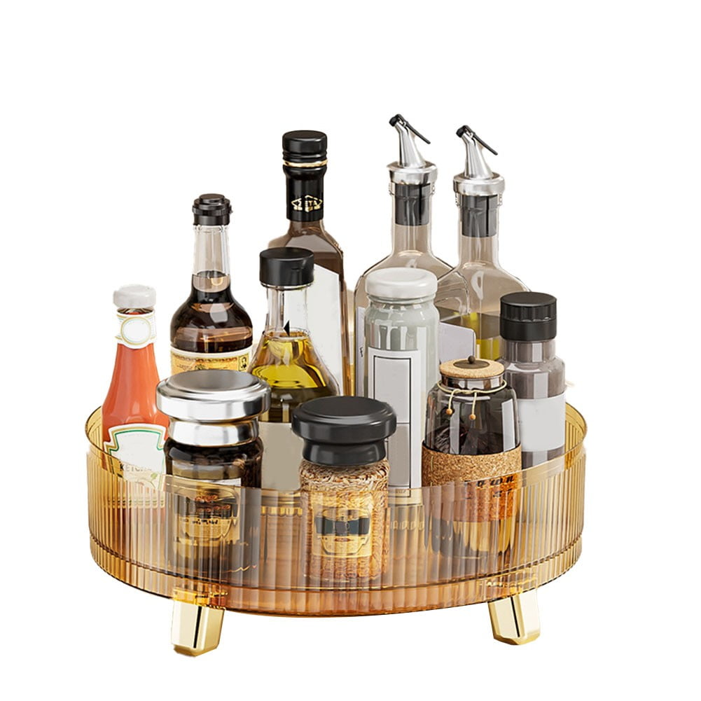 PASILI for 360 Rotating Tray Spice Rack Pantry Cabinet Turntable With ...