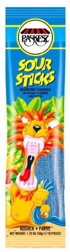 PASKESZ CANDY STICKS SOUR RASPBERRY (24 Pack) 1.75 oz - Walmart.com